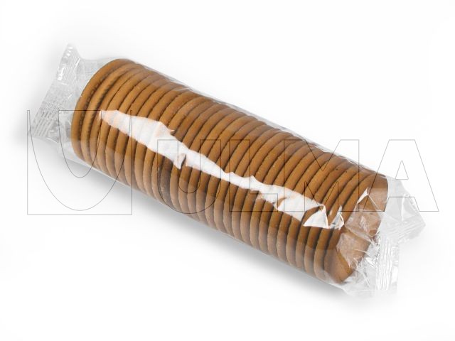 Group of biscuits its side packaging in Flow Pack. — ULMA Packaging