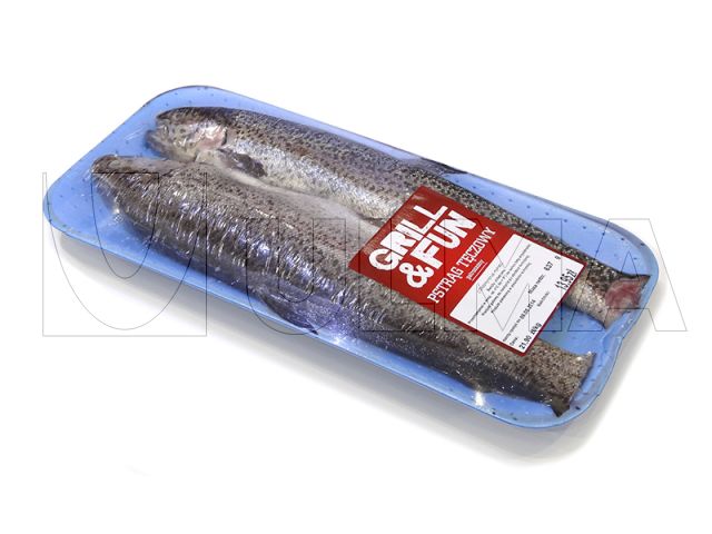 Fresh whole fish packaging in flow pack (hffs) with shrink barrier film ...