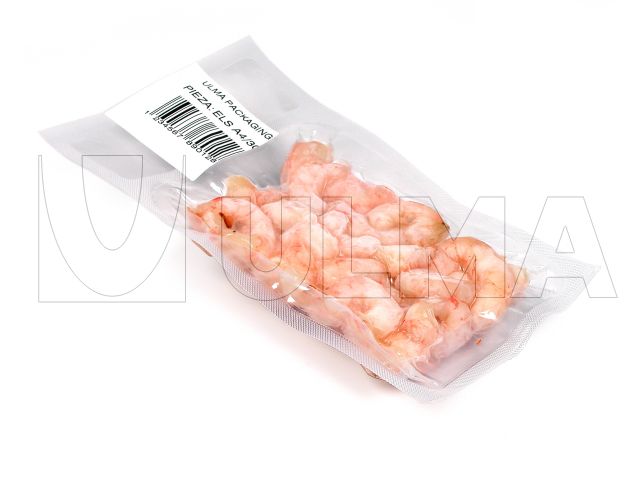 Prawns packaging in thermoforming in flexible film — ULMA Packaging
