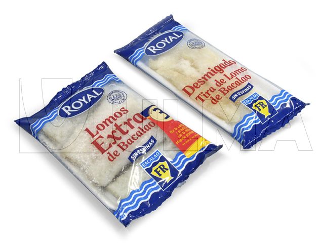 Salted codfish packaging in flow pack (hffs) — ULMA Packaging
