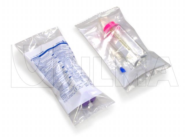 LV infusor bottle packaging in flow pack wrapper (HFFS) — ULMA Packaging