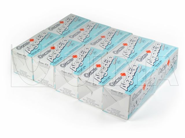 Collation of boxes with cotton rolls in polyolefin shrink film — ULMA ...