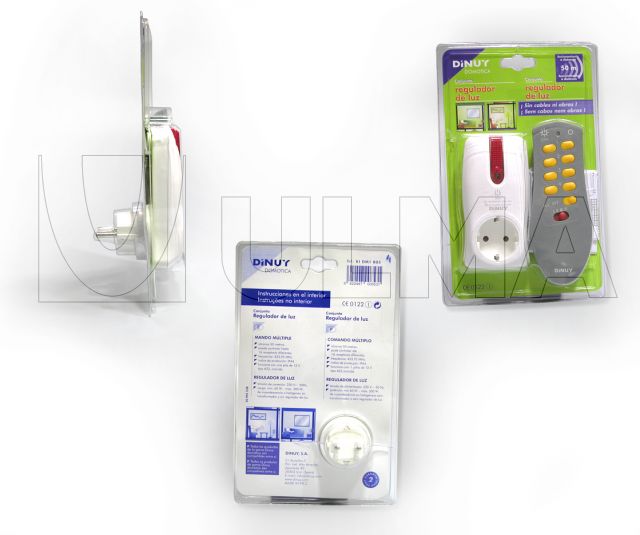 Movement detector, remote control, domotic packaging in double blister ...