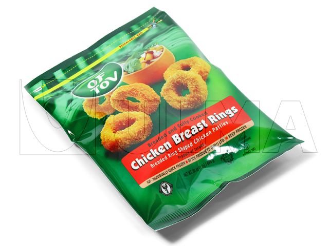 Breaded chicken breast rings in vertical (vffs) — ULMA Packaging