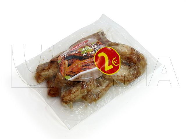 Roast chicken wings packaging in thermoforming in vacuum pack — ULMA ...
