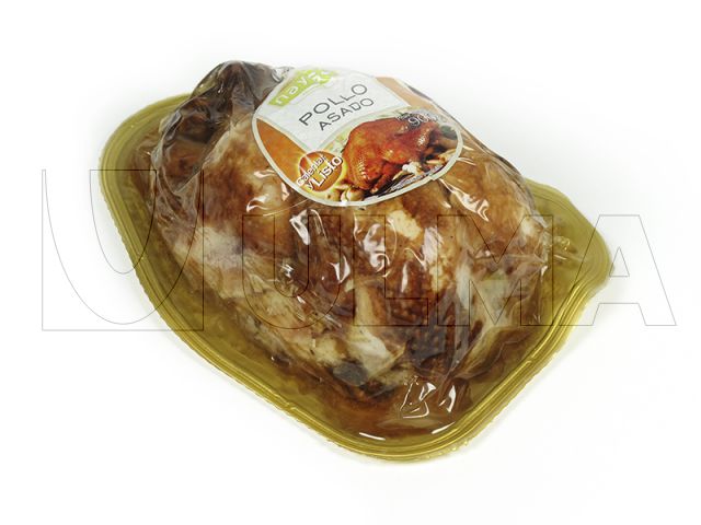 Whole chicken packaging in thermoforming in vacuum pack — ULMA Packaging