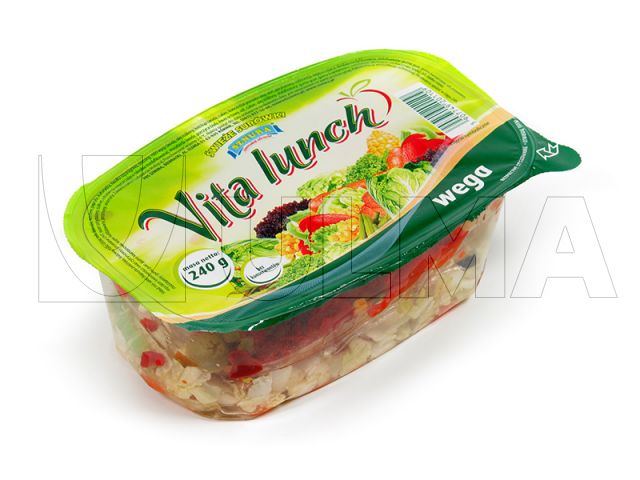 Pre-cooked salad packaging in traysealing in rigid trays — ULMA Packaging